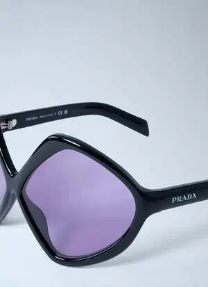 Prada Oversized Sunglasses With Logo Detail
