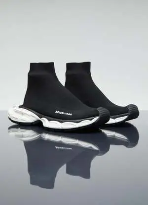 Balenciaga 3xl Knit Sock Sneakers - Black