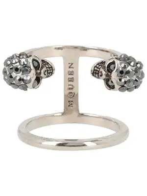 Alexander McQueen Embellished Skull Ring