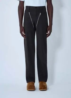 Dries Van Noten Raw Edge Hem Bottoms For Men