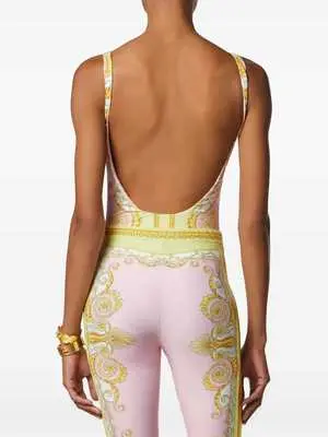 Versace Spring Baroque Print One Piece Swimsuit - Multicolor