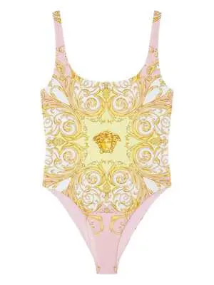 Versace Spring Baroque Print One Piece Swimsuit - Multicolor