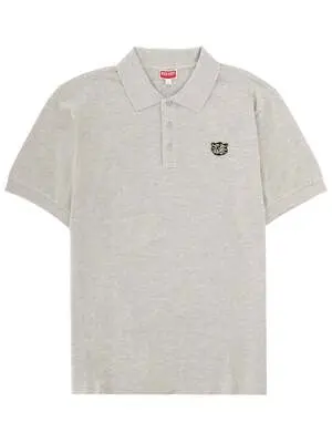 Kenzo Kenzo Men Polo With Logo Gray