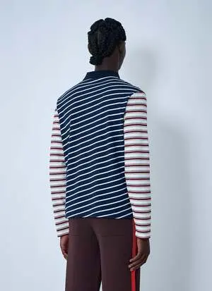 WALES BONNER Logo Motif Polo Shirt