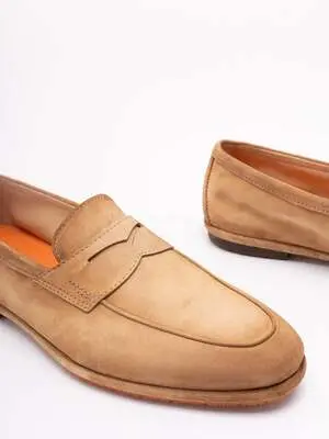 Santoni Calf Leather Loafers