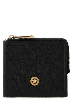 Versace Leather Wallet - Black