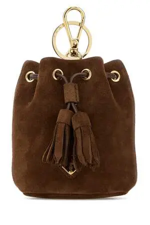 Prada Suede Pouch - Brown