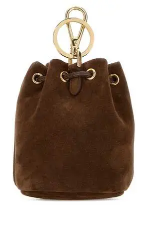 Prada Suede Pouch - Brown