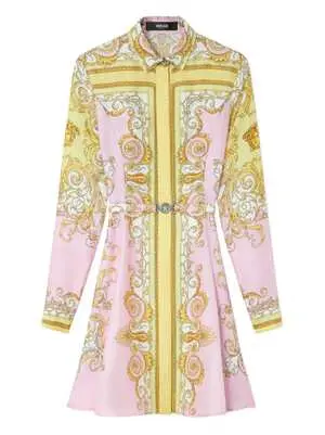 Versace Baroque Print Midi Dress - Multicolor