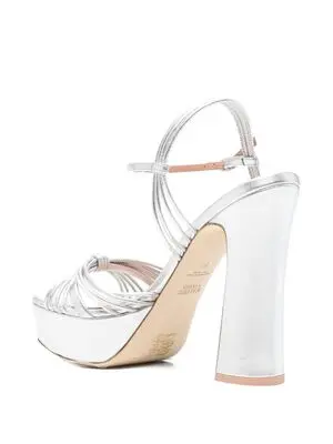MALONE SOULIERS Lucille Platform Sandals - Silver