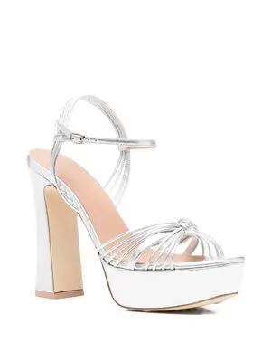 MALONE SOULIERS Lucille Platform Sandals - Silver