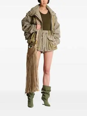 Balmain Elasticated Waist Cargo Shorts - Green