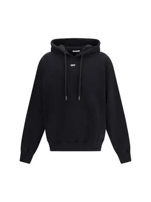 Off-White Skate Hoodie With Printed Logo - Black