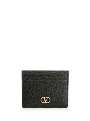 Valentino Garavani Vlogo Signature Card Holder - Black