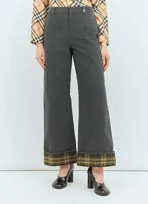 Burberry Mid Rise Pants For Women