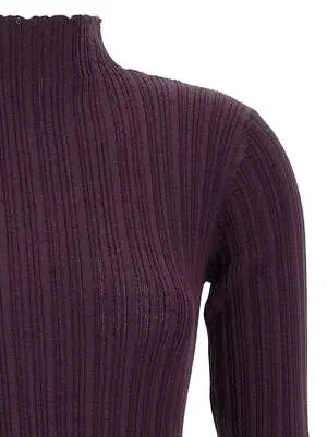 Giuseppe Di Morabito Jewel Brooch Ribbed Mini Dress