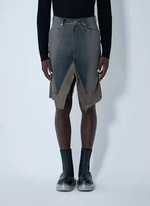 Rick Owens Distressed Shorts For Men