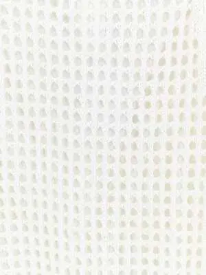 Max Mara Openwork Knitted Cotton Skirt
