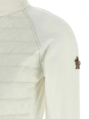 Moncler Padded Zip-up Cardigan - White