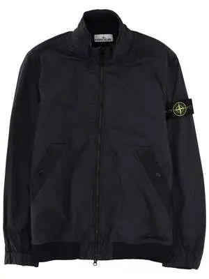 Stone Island Zip-up Stand Collar Jacket - Blue