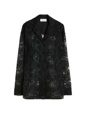 Sportmax Floral Lace Shirt - Black
