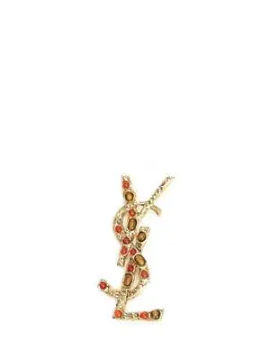 Saint Laurent Cassandre Brooch - Multicolor