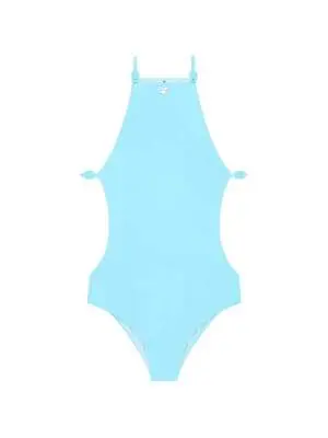 COURREGES One-piece Swimsuit With Cut-out Detail - Blue