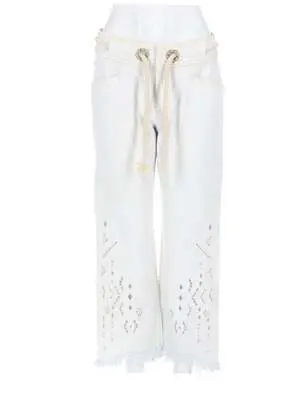 Isabel Marant Étoile Alison Cotton Pants - White