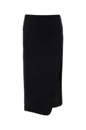 ANN DEMEULEMEESTER Wool Skirt - Black