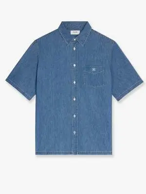Celine Cotton Shirt With Triomphe Detail