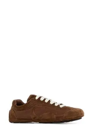 Prada Suede And Re-nylon Montecarlo Re-edition 2005 Sneakers - Brown