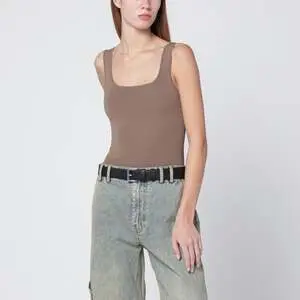 ENTIRE STUDIOS Viscose-blend Top - Cream