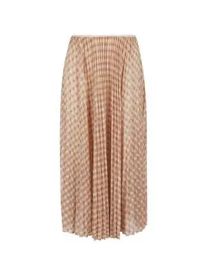 FORTE_FORTE Diamond Jersey Plissé Skirt - Multicolor