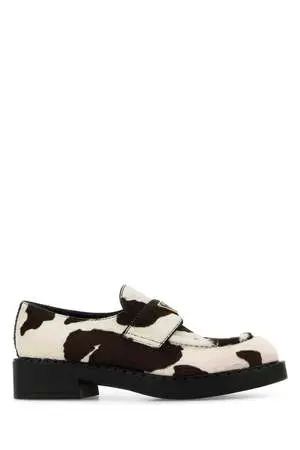 Prada Printed Calf Hair Loafers - Multicolor
