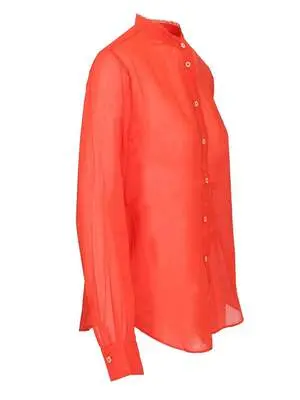 FORTE_FORTE Serafino" Cotton Silk Voile Shirt
