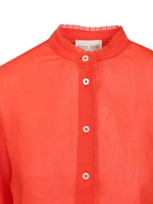 FORTE_FORTE Serafino" Cotton Silk Voile Shirt