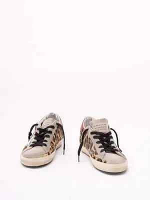 GOLDEN GOOSE Super-star Leopard Print Sneakers