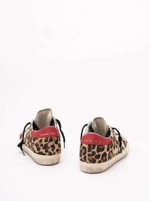 GOLDEN GOOSE Super-star Leopard Print Sneakers