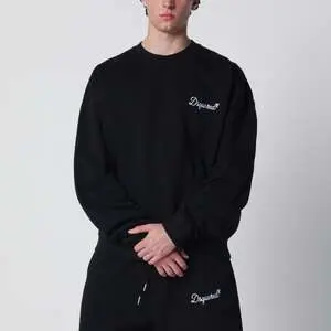 Dsquared2 Relaxed-fit Crewneck Sweatshirt With Embroidered Logo - Black