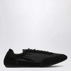 Prada Re-nylon And Suede Sneakers - Black