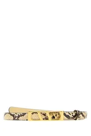 Valentino Garavani Reversible Python Belt - Multicolor