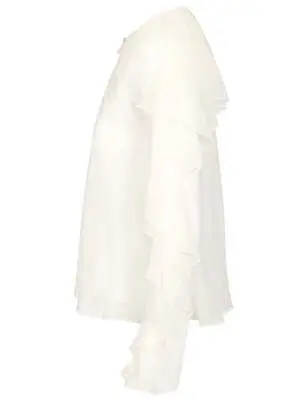 FORTE_FORTE Ruffled Chiffon Shirt