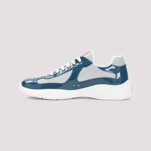Prada Calf Leather Sneakers - Blue