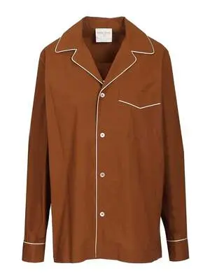 FORTE_FORTE Cotton Poplin Shirt With Contrast Piping