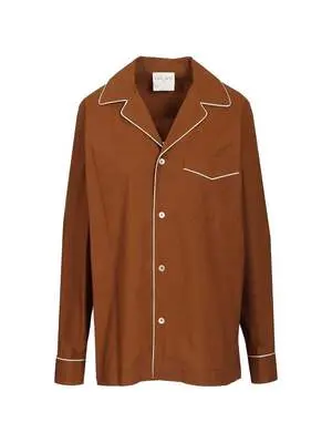 FORTE_FORTE Cotton Poplin Shirt With Contrast Piping