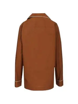 FORTE_FORTE Cotton Poplin Shirt With Contrast Piping