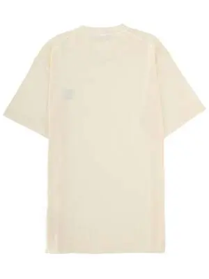 Stone Island T-shirt With Logo Patch - Cream