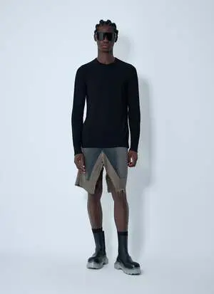 Rick Owens Long Sleeve Technical Knit Sweater