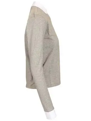 Miu Miu Cotton Jersey Collared Sweatshirt With Logo Detail