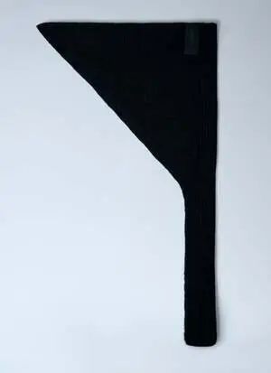 Jacquemus Le Chale Gros Grain Scarf - Black